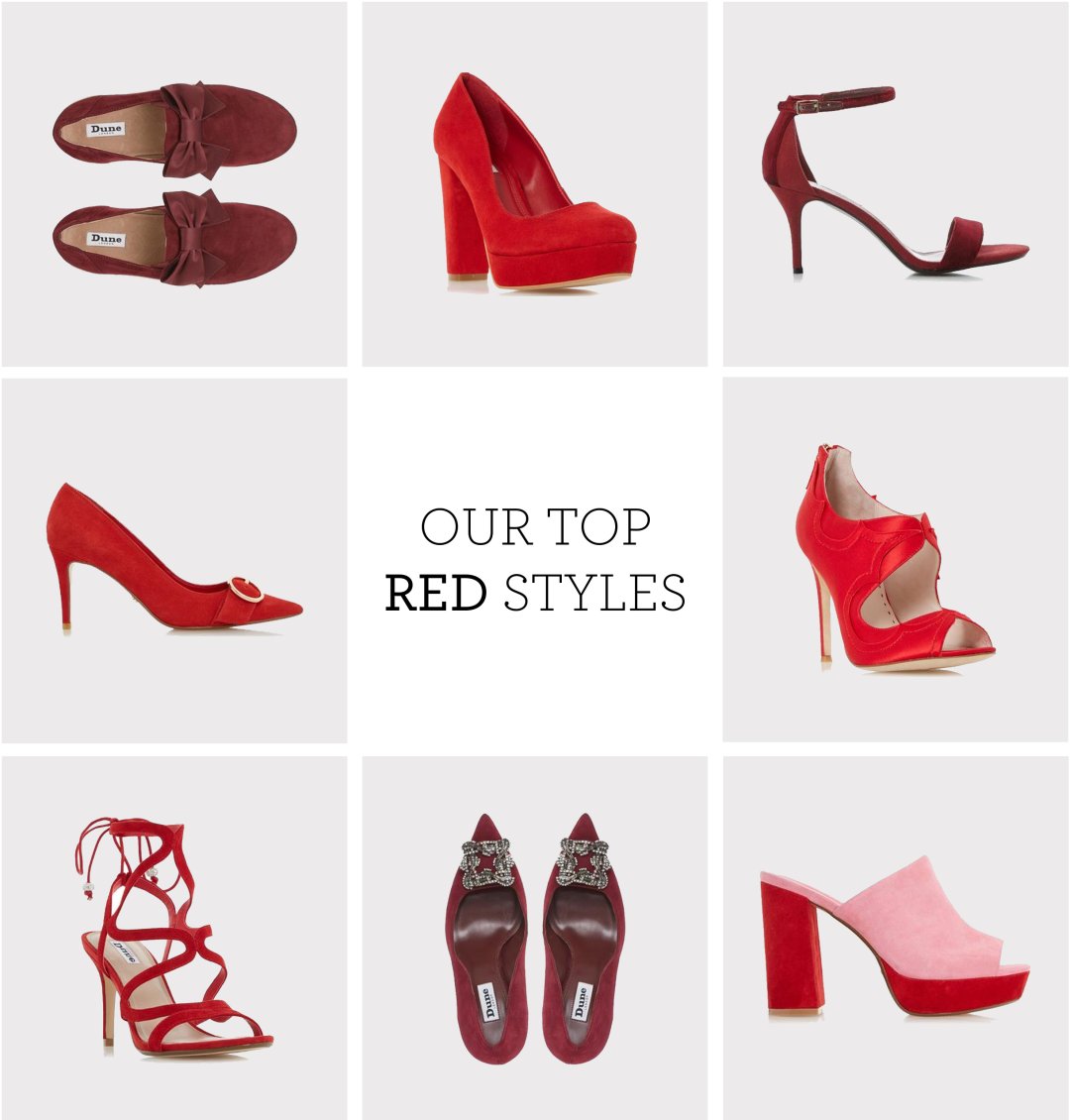 Ladies Red Shoes, Sandals and Trainers | Dune London